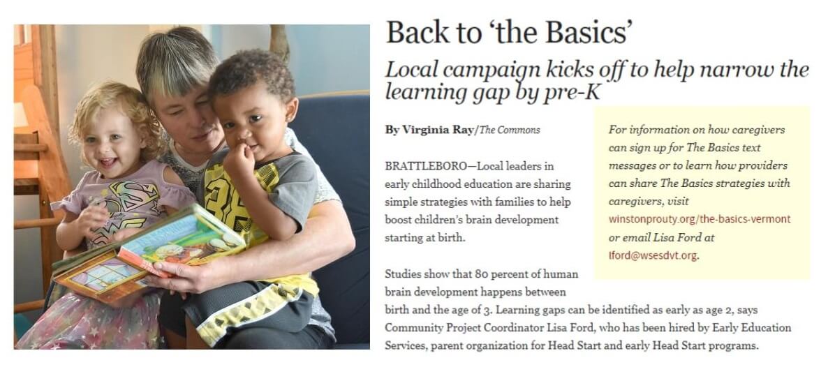 Back to 'the Basics' - Early Education Services